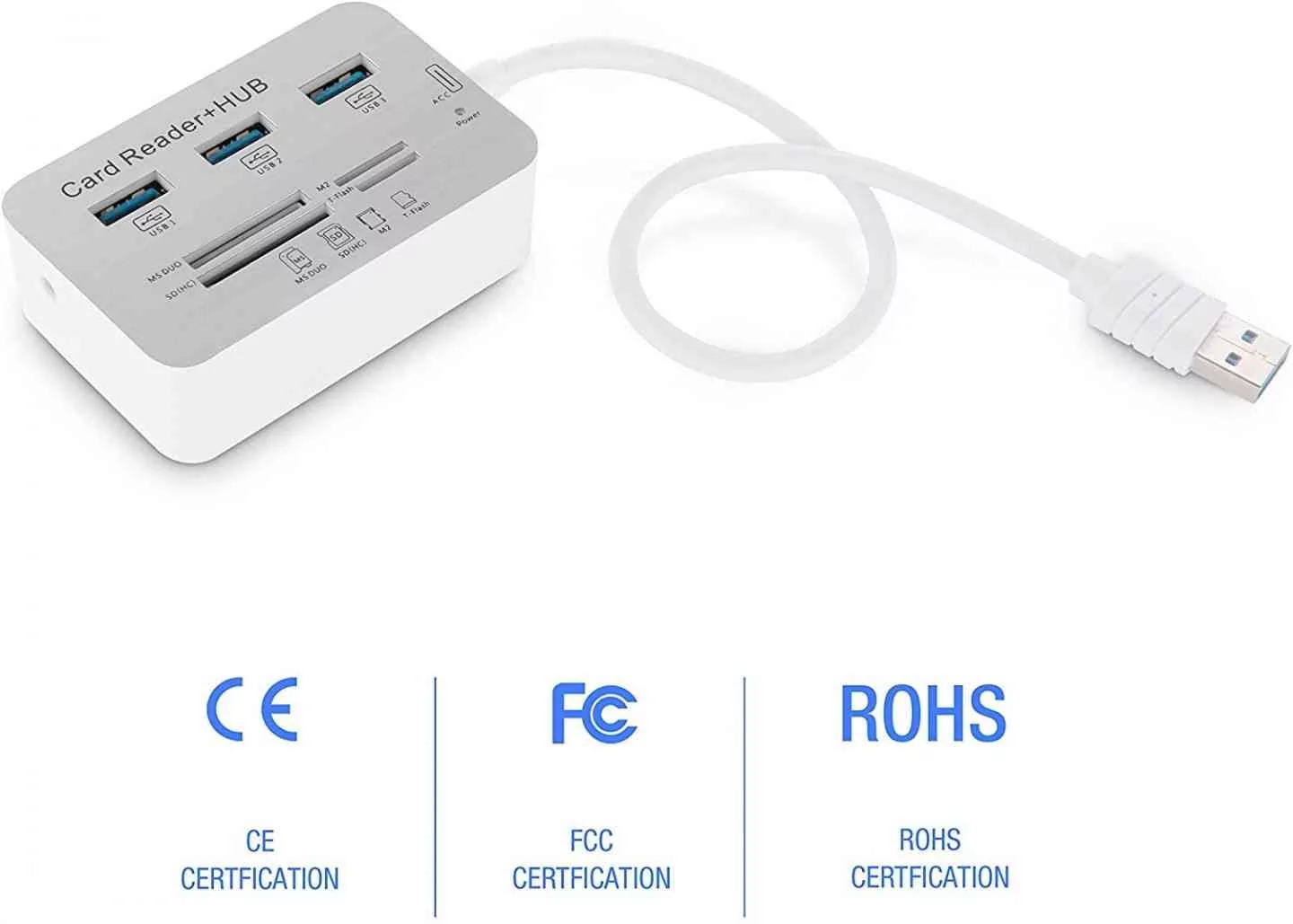 USB 3.0/3.1 Hub With Card Reader - Super Speed USB HUB - toko.lk