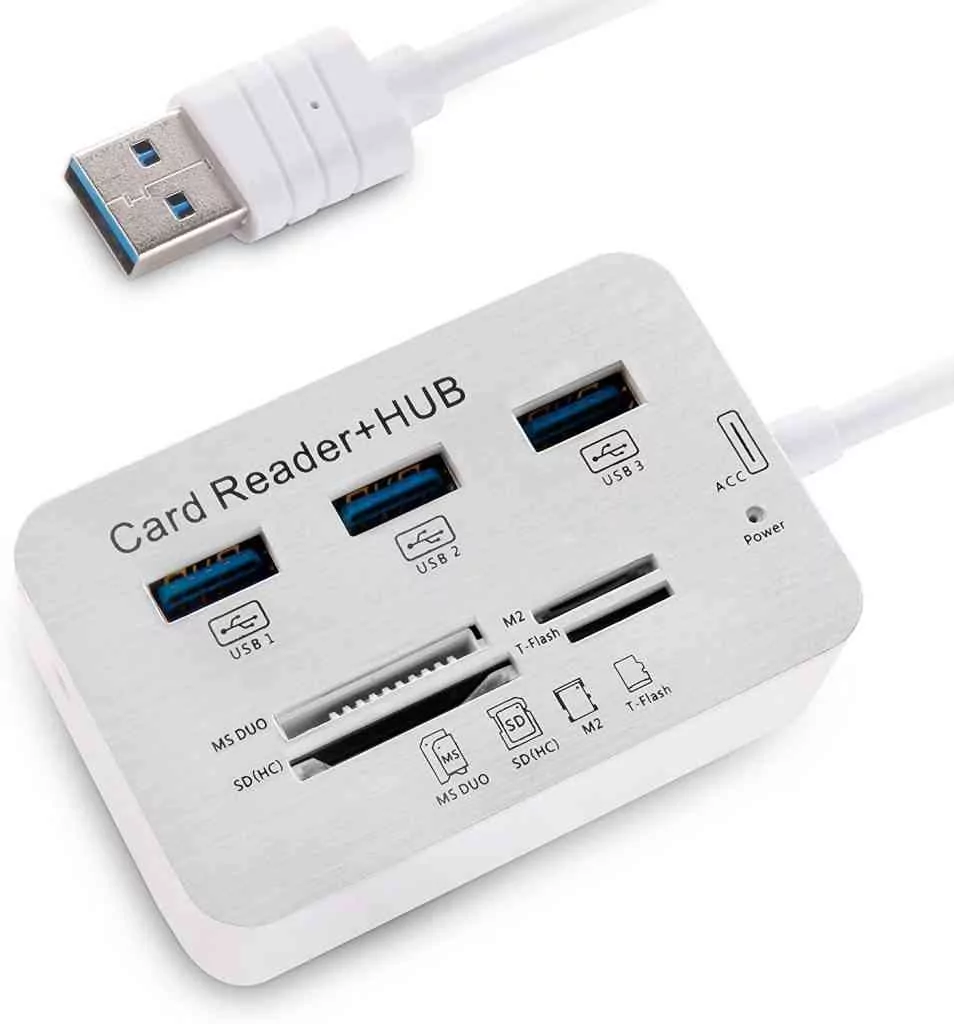 USB 3.0/3.1 Hub With Card Reader - Super Speed USB HUB - toko.lk