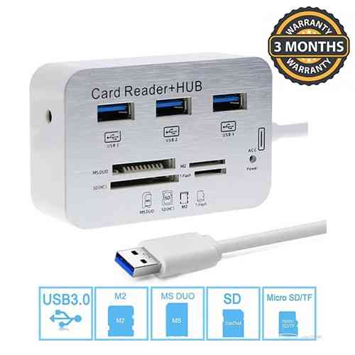 USB 3.0/3.1 Hub With Card Reader - Super Speed USB HUB - toko.lk