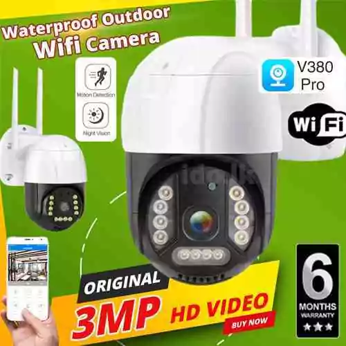 3MP HD Outdoor Wifi Camera Smart Home Wireless V380 Pro - toko.lk